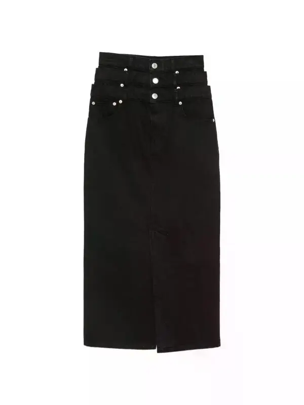 Viktor & Rolf Triple-layer Denim Maxi Skirt