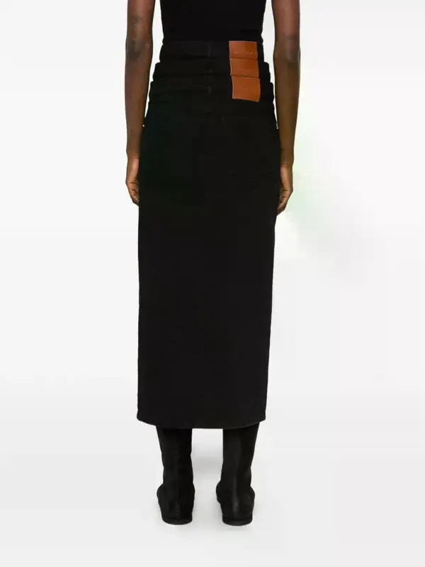 Viktor & Rolf Triple-layer Denim Maxi Skirt