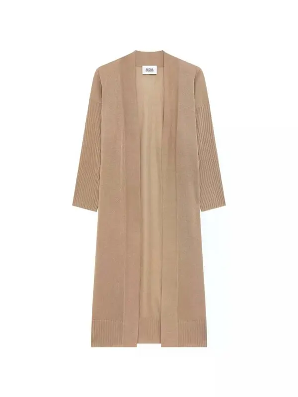 Alpha Studio Ribbed-knit Long-sleeve Cardigan