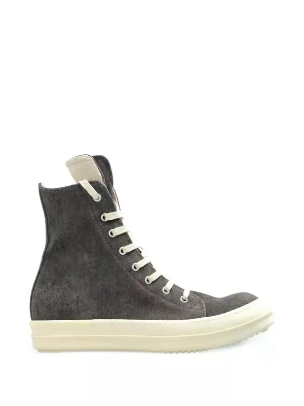 Rick Owens Vegan Lace-up Sneakers - Grey