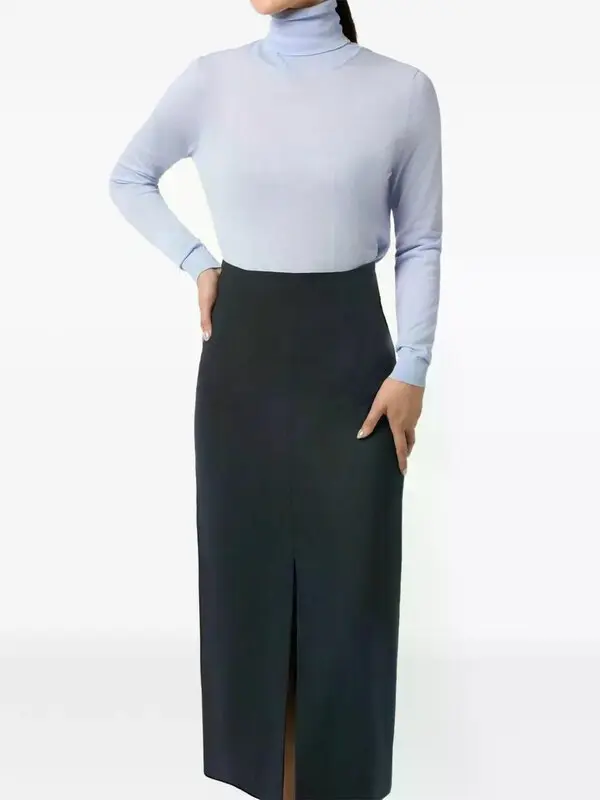 Paul & Shark Tech Wool Pencil Midi Skirt