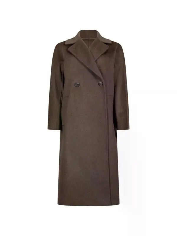Max Mara Double-breasted Belted Coat - Brown