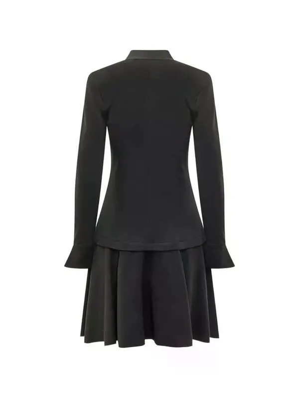 Emporio Armani Unlined Dress In Stretch Viscose With Covered Buttons