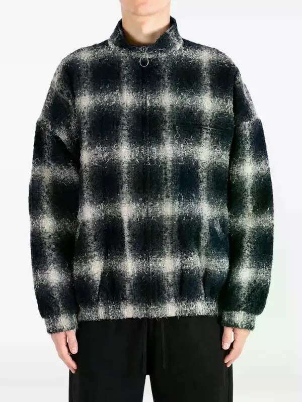 KOZABURO Check-pattern Zip-up Jacket