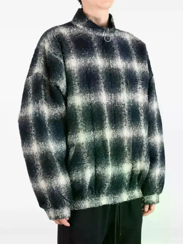 KOZABURO Check-pattern Zip-up Jacket