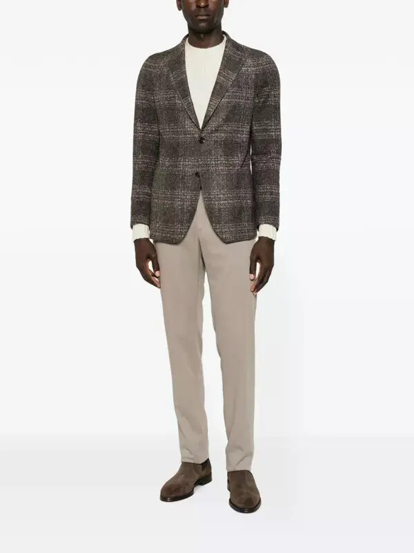 Tagliatore Check-pattern Single-breasted Blazer