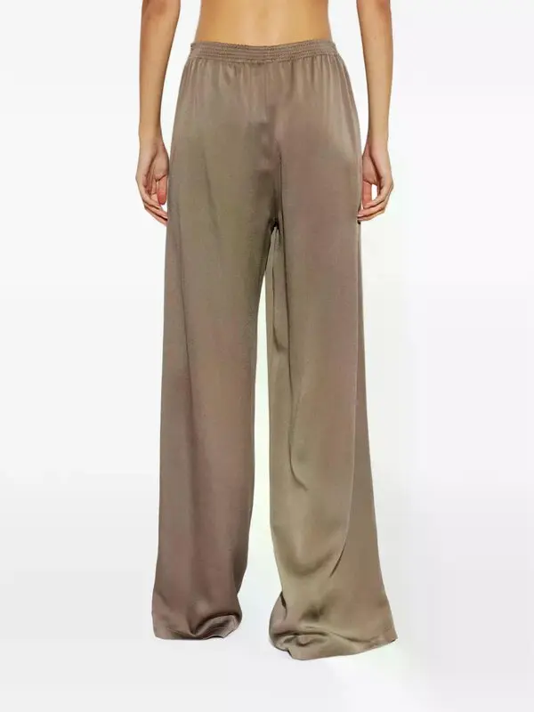 Fabiana Filippi Satin-finish Wide-leg Trousers