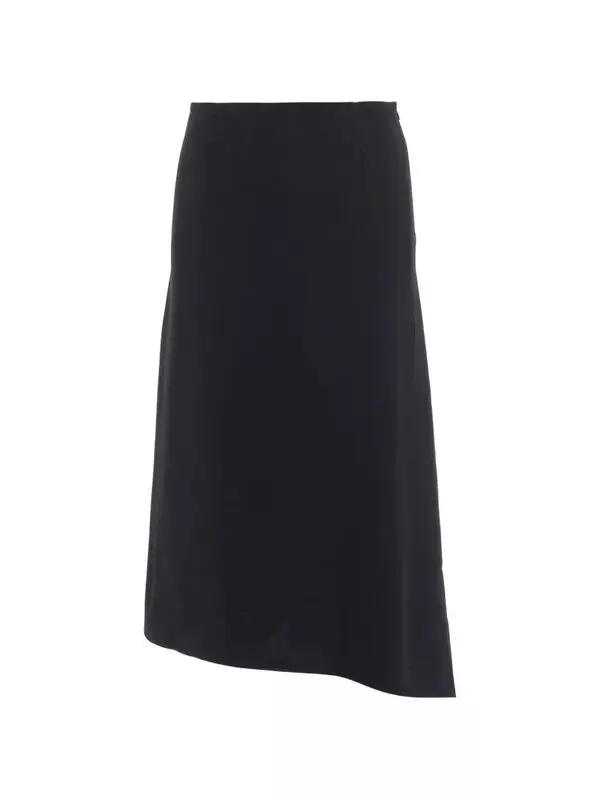 NICCOLO PASQUALETTI Asymmetric Ruffled Midi Skirt