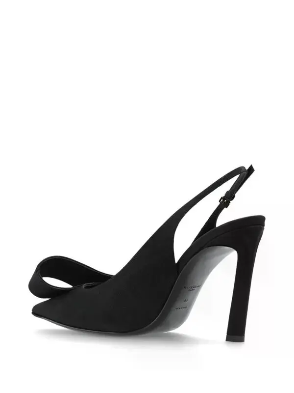 Givenchy Twisted Ribbon Slingback Pumps In Moiré Fabric
