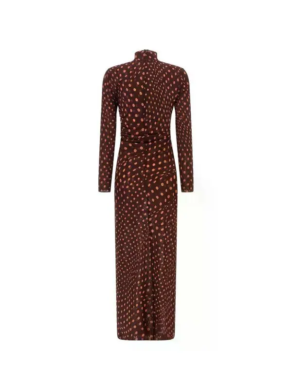 Stella McCartney Polka Dot Mesh Long Dress