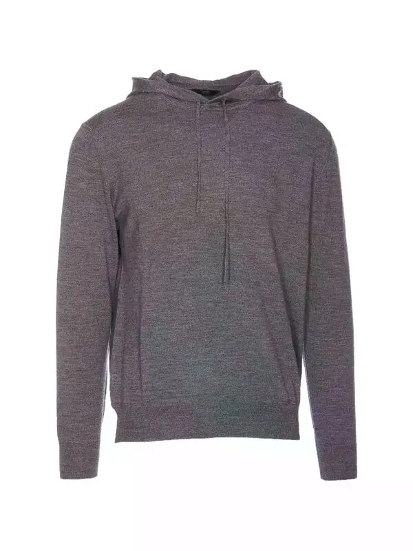HOSIO Drawstring Knit Hoodie