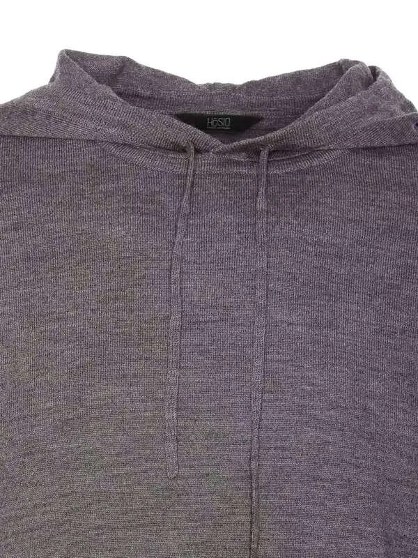 HOSIO Drawstring Knit Hoodie