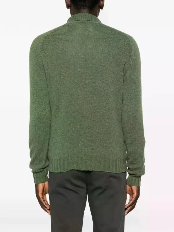 Tagliatore Voltaire Fine-knit Long-sleeve Polo Shirt