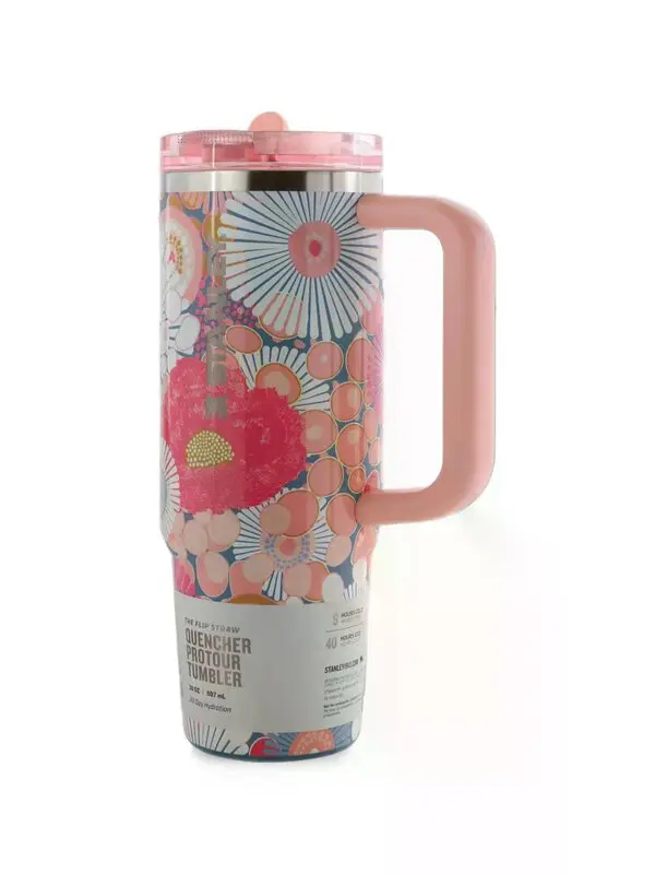 STANLEY Quencher® Floral-print Tumbler - Pink