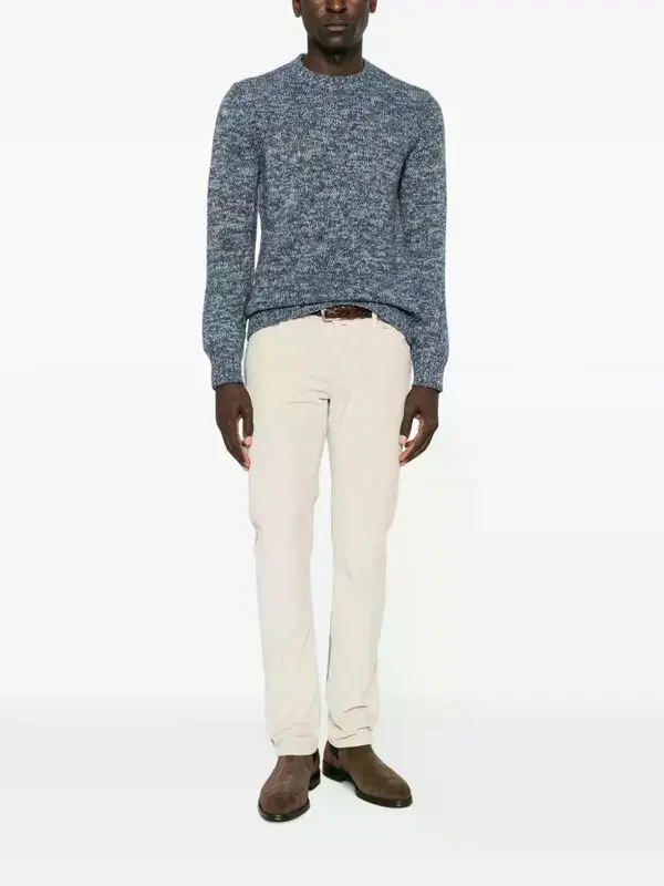 Tagliatore Marl-knit Crew Neck Sweater