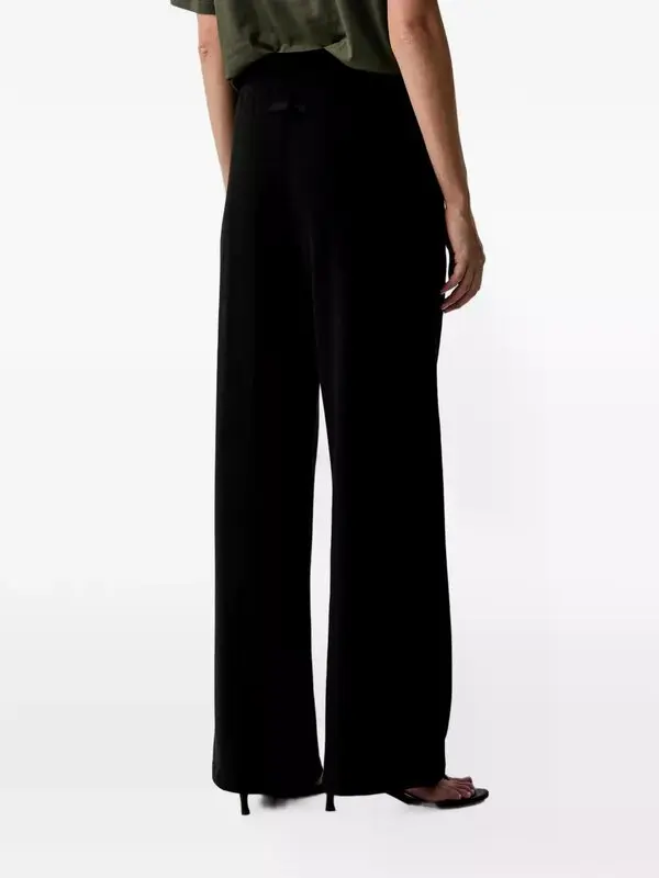 Patrizia Pepe Drawstring-waist Logo-patch Track Pants