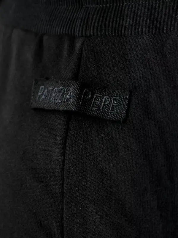 Patrizia Pepe Drawstring-waist Logo-patch Track Pants