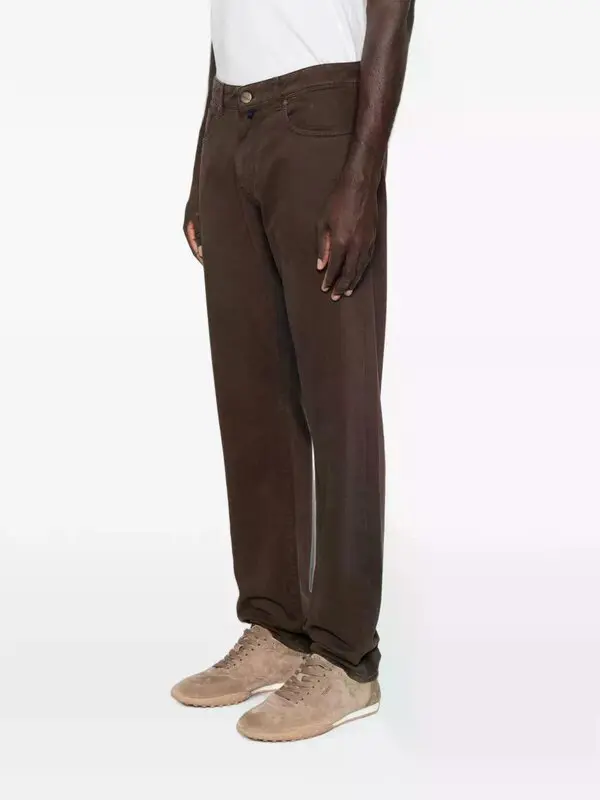 Incotex Logo-patch Belt-loop Trousers