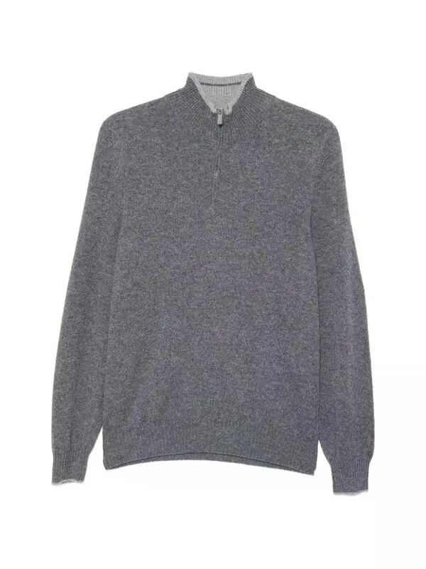 Fedeli Half-zip Knitted Sweater