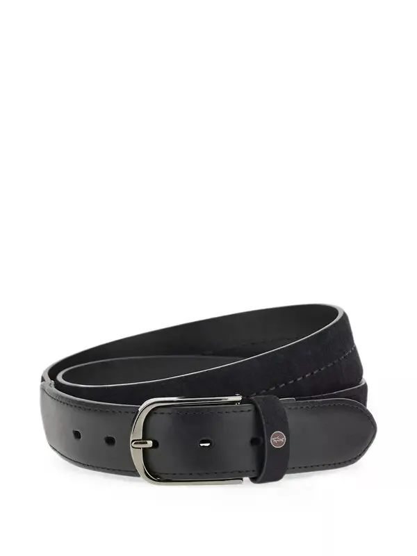 Paul & Shark Suede Leather-trim Belt - Blue