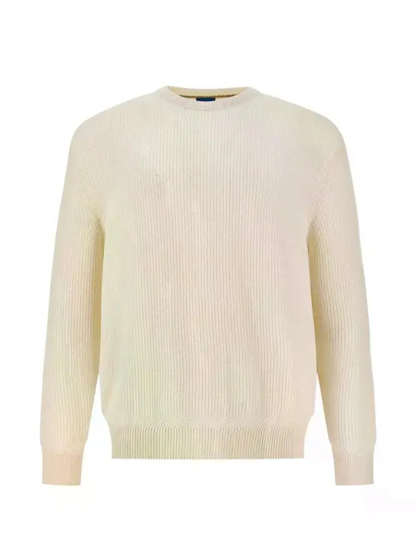 Paul & Shark Piuma Ribbed-knit Sweater - White