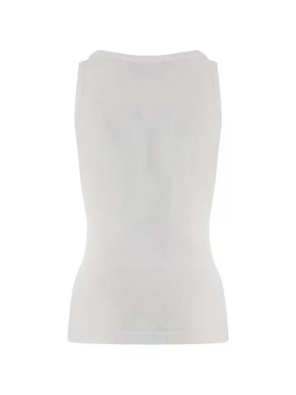 ALAINPAUL Ribbed Bow-detail Vest Top