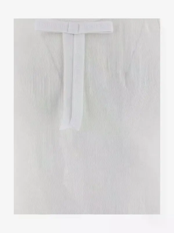 ALAINPAUL Ribbed Bow-detail Vest Top