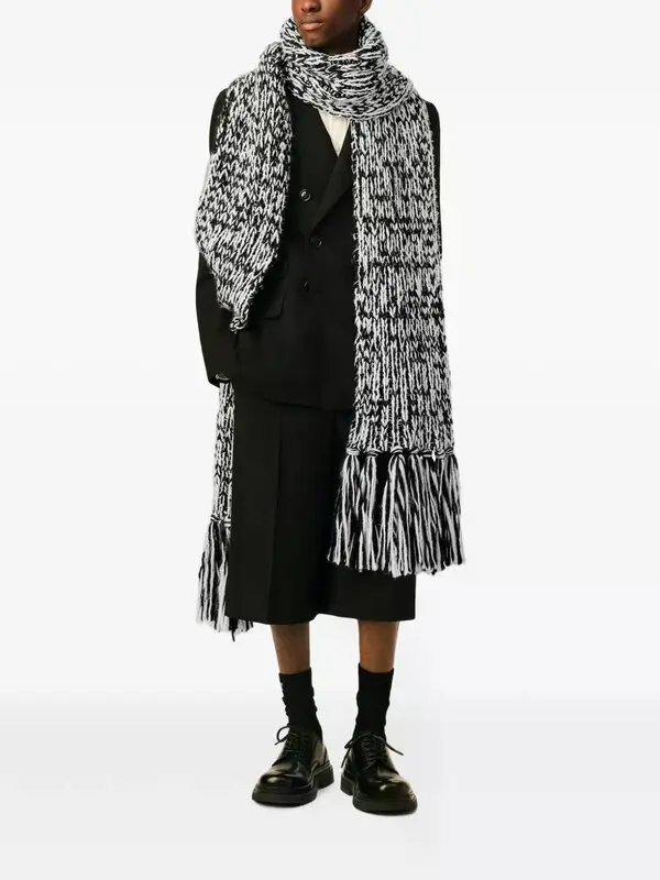 AMI Paris Wool Knit Scarf
