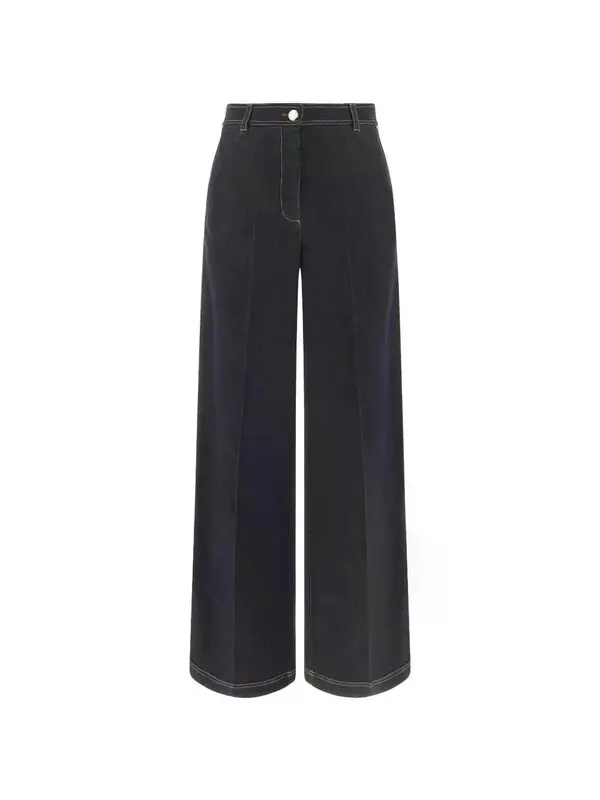 Paul & Shark Contrast-stitch Wide-leg Jeans