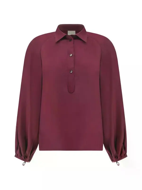 Paul & Shark Raglan-sleeve Silk Blouse
