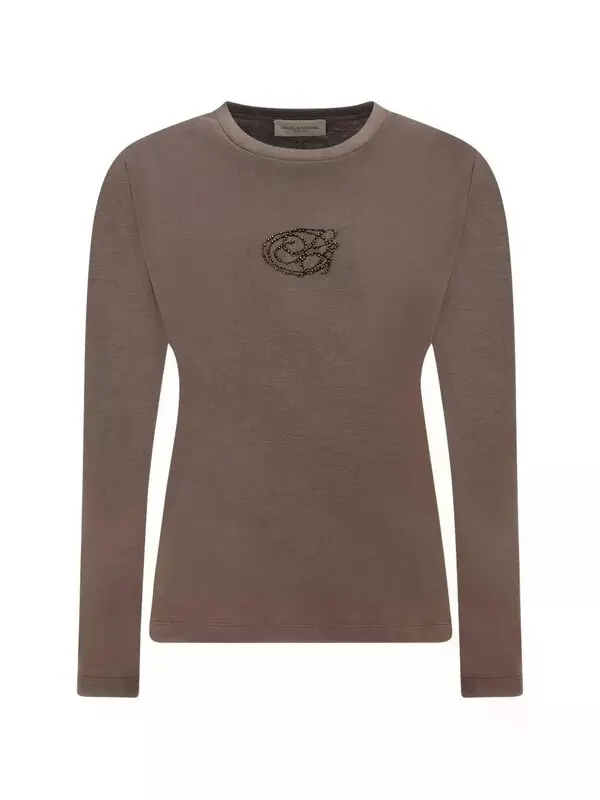 Paul & Shark Beaded-logo Cotton T-shirt