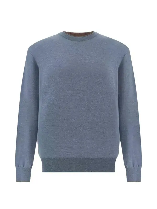 Paul & Shark Crew-neck Contrast-trim Sweater