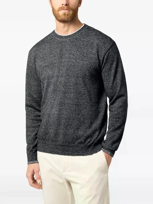 Paul & Shark Fil-à-fil Double-collar Sweater