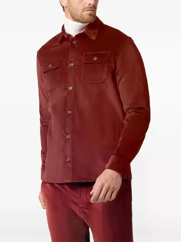Paul & Shark Corduroy-textured Long-sleeved Shirt