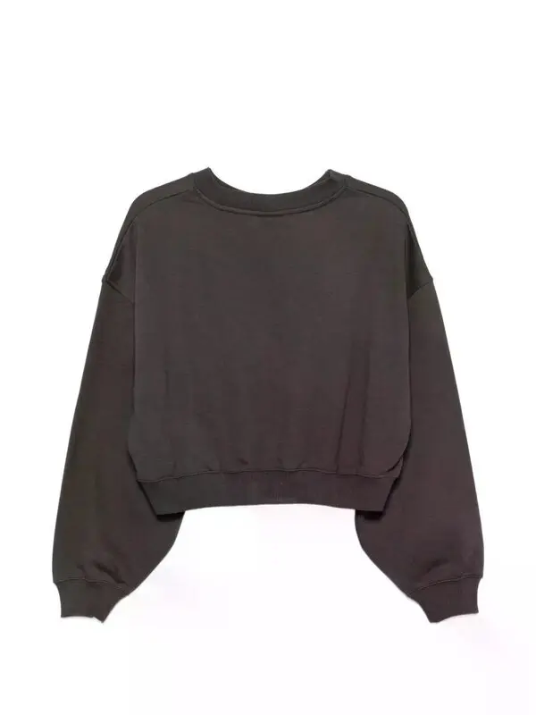 NEW BALANCE Trackside Logo-embroidery Cropped Sweatshirt