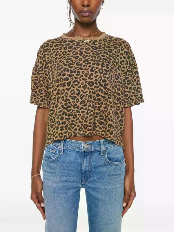 MOTHER The Ss Boxy Ringer T-shirt