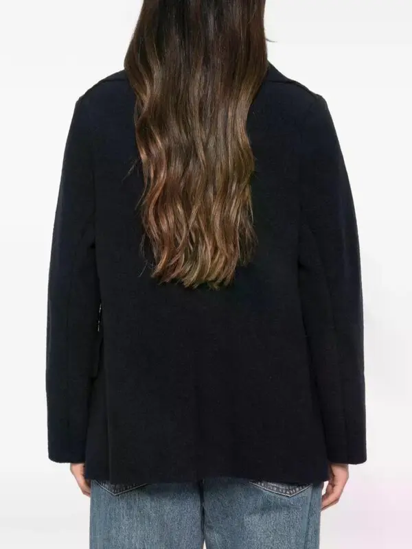 WHYCI Scarf-detail Flap-pocket Coat