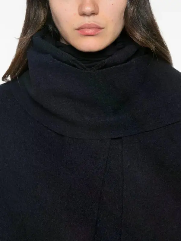 WHYCI Scarf-detail Flap-pocket Coat