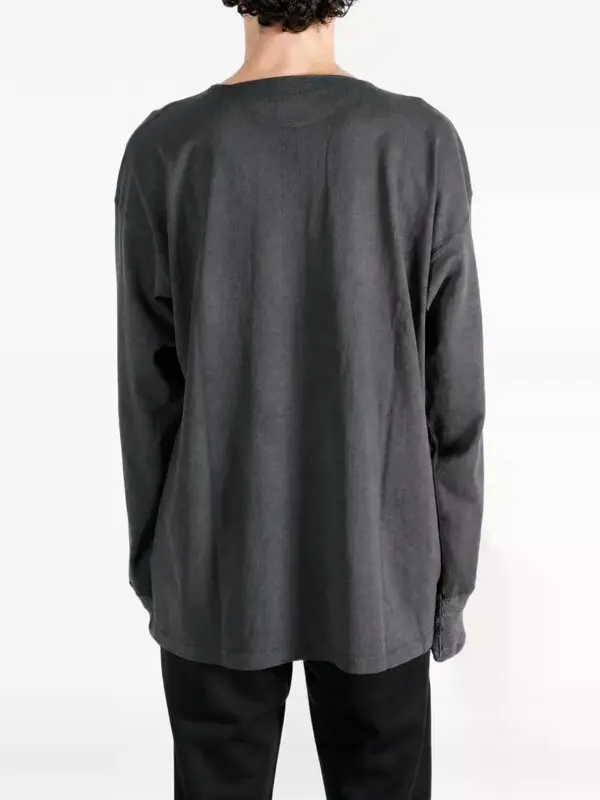 TAIGA TAKAHASHI Asymmetric Button-fastening T-shirt