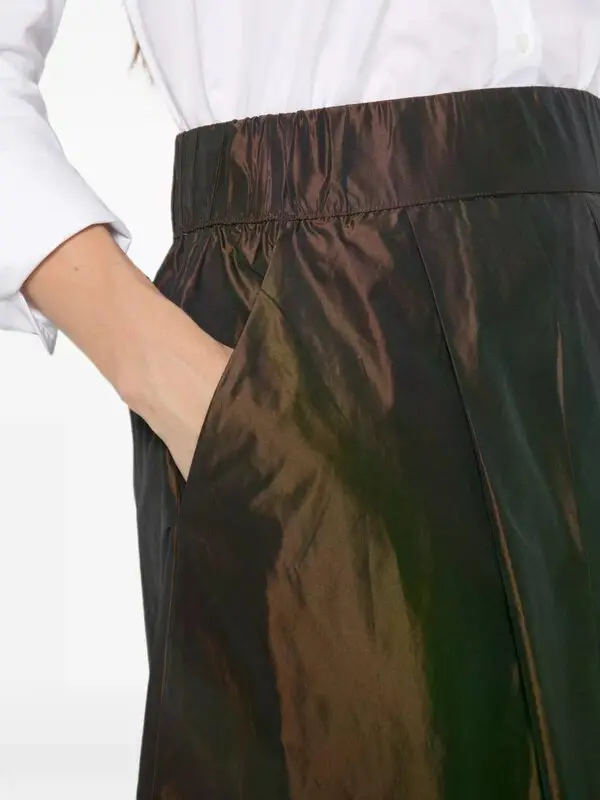 WHYCI Elasticated-waistband Midi Skirt