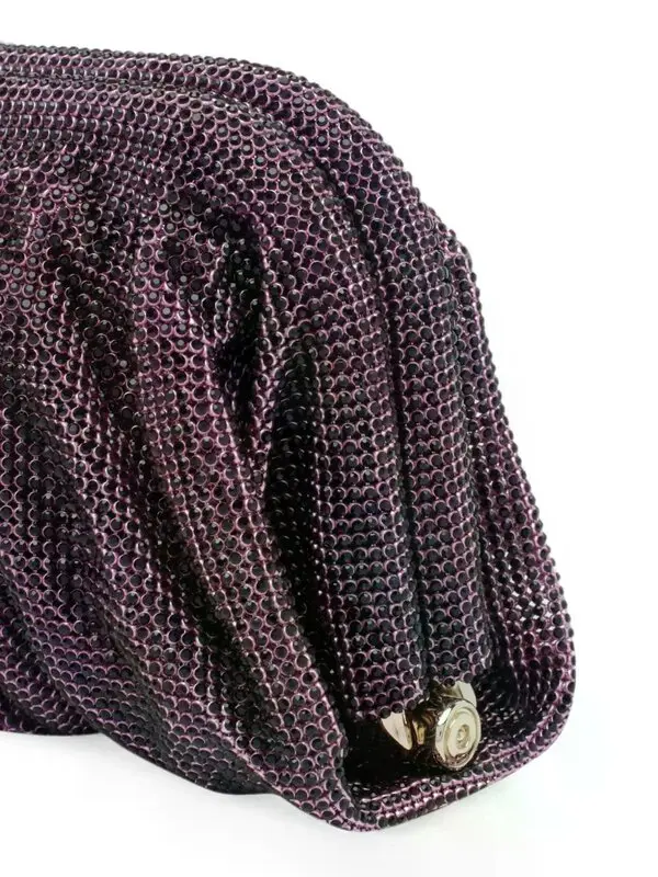 Benedetta Bruzziches La Petite Venus Crystal-embellished Ruched Clutch Bag