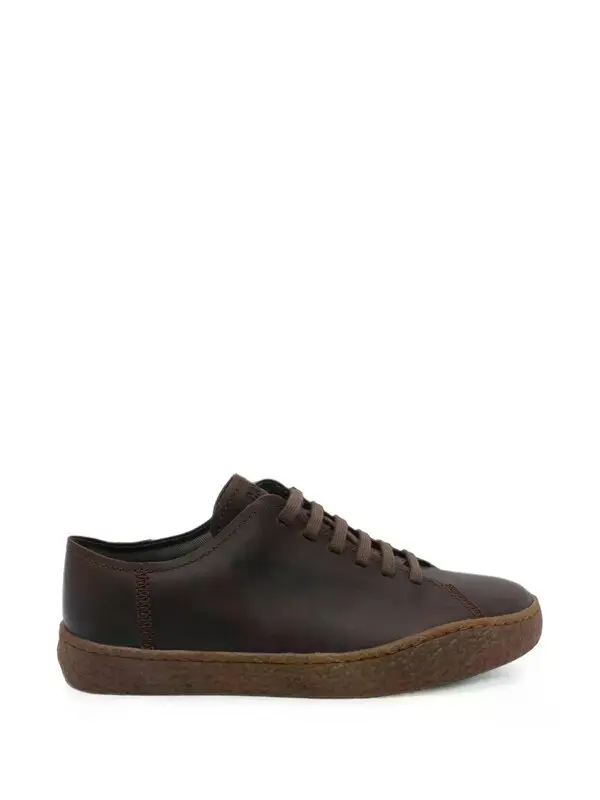 Camper Peu Terreno Leather Lace-up Low-top Sneakers - Brown