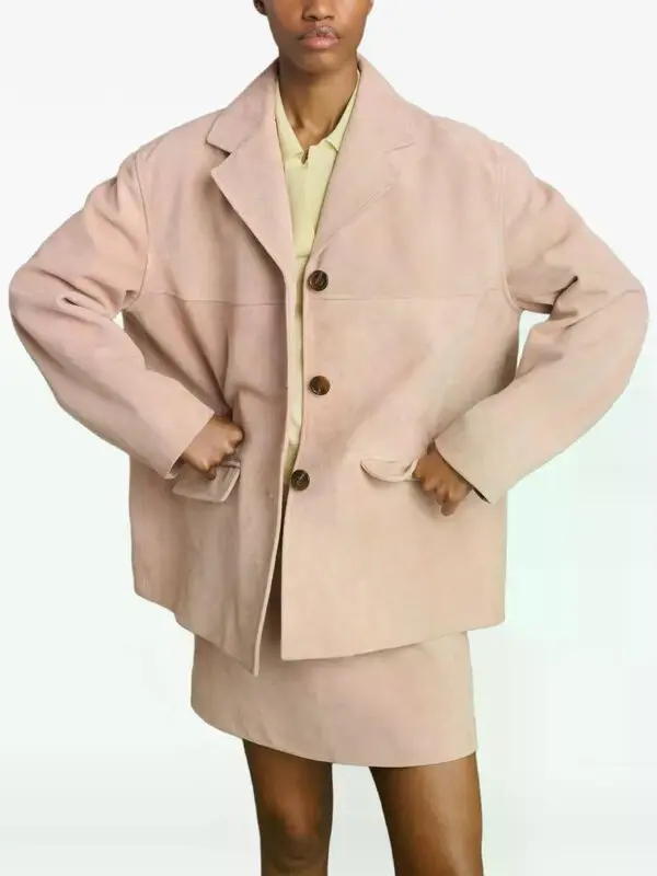 Soeur Lorenzo Leather Jacket - Pink