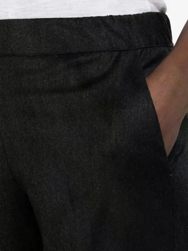 WHYCI Pressed-crease Turned-up Trousers