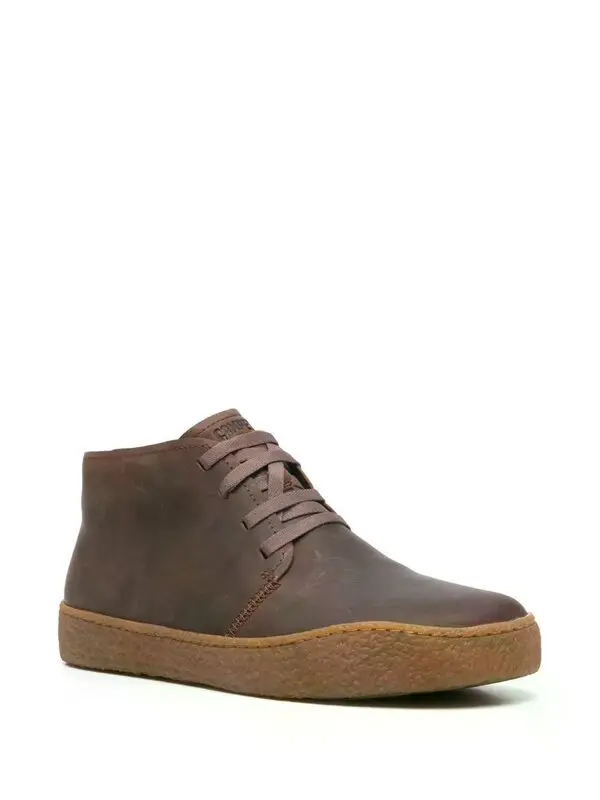 Camper Peu Terreno Leather High-top Sneakers - Brown