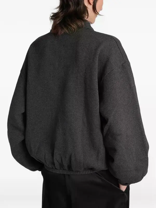 DARKPARK Alva Quarter-zip Elasticated-hem Cropped Sweatshirt