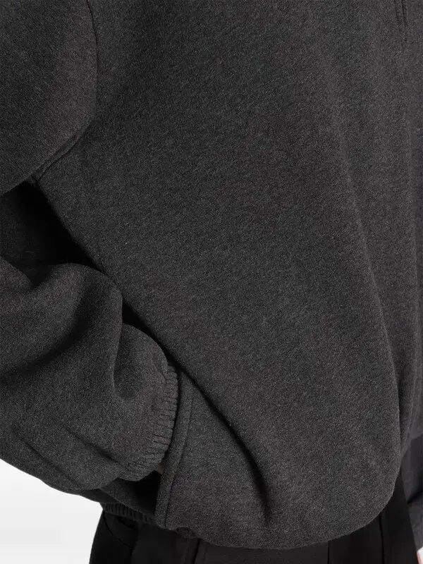 DARKPARK Alva Quarter-zip Elasticated-hem Cropped Sweatshirt