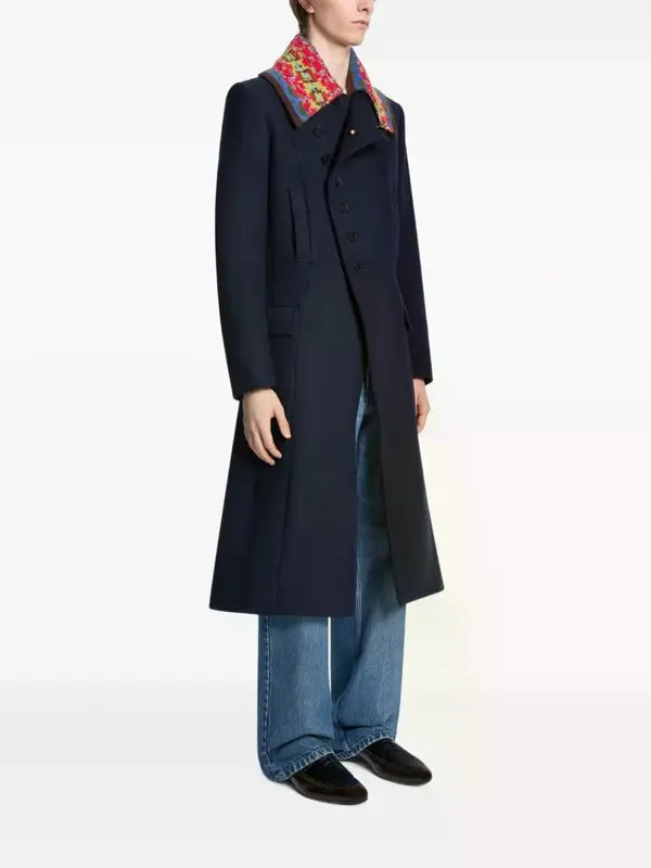 Dries Van Noten Fitted Wool Coat