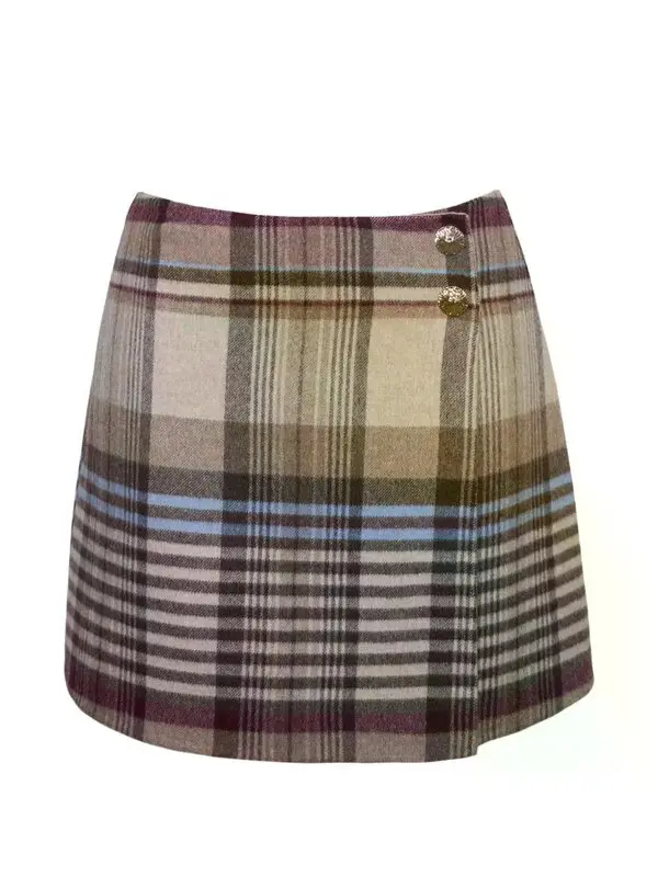 Cara Cara Kitty Plaid Mini Skirt