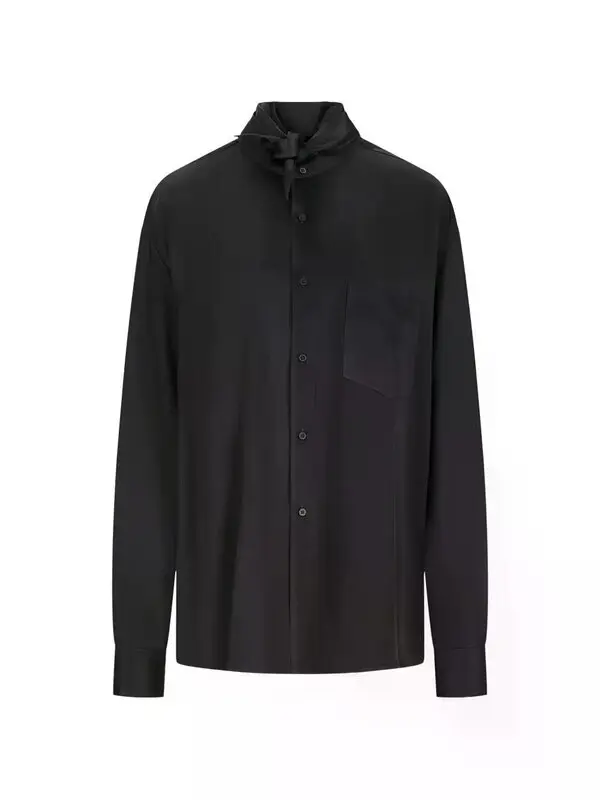 DARKPARK Meg Detachable-foulard Shirt - Black